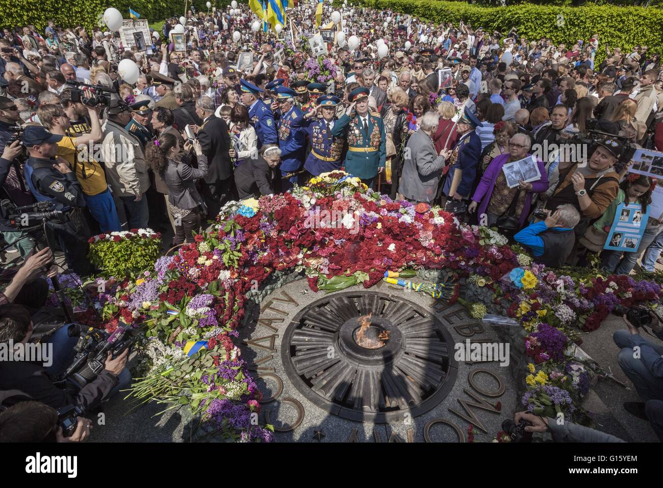 Kiev, Kiev, Ukraine. 9th May, 2016. Celebrations in remembrance of the ...