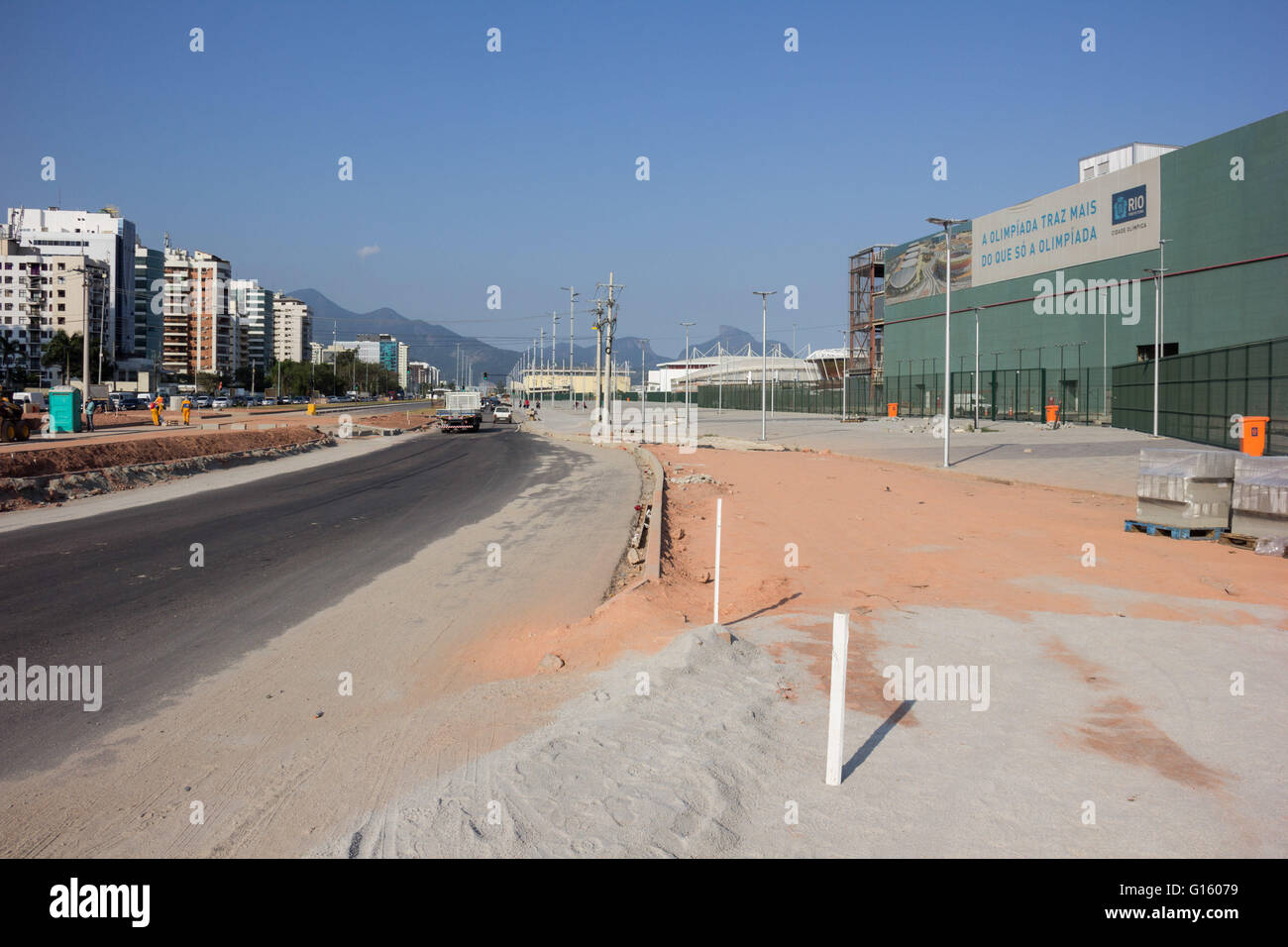 JANUARY RJ DE JANEIRO - 05/06/2016: OLIMPICO PARK - View of IBC area ...