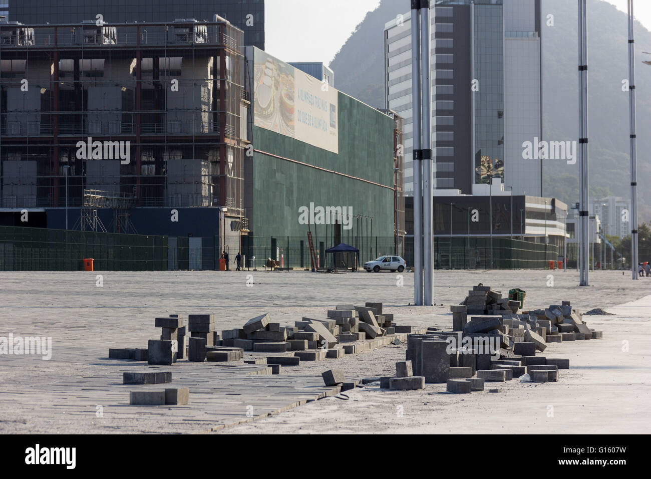 JANUARY RJ DE JANEIRO - 05/06/2016: OLIMPICO PARK - View of IBC area ...