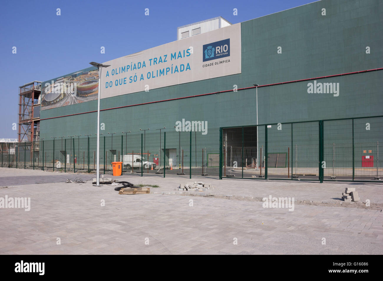 JANUARY RJ DE JANEIRO - 05/06/2016: OLIMPICO PARK - View of IBC area ...