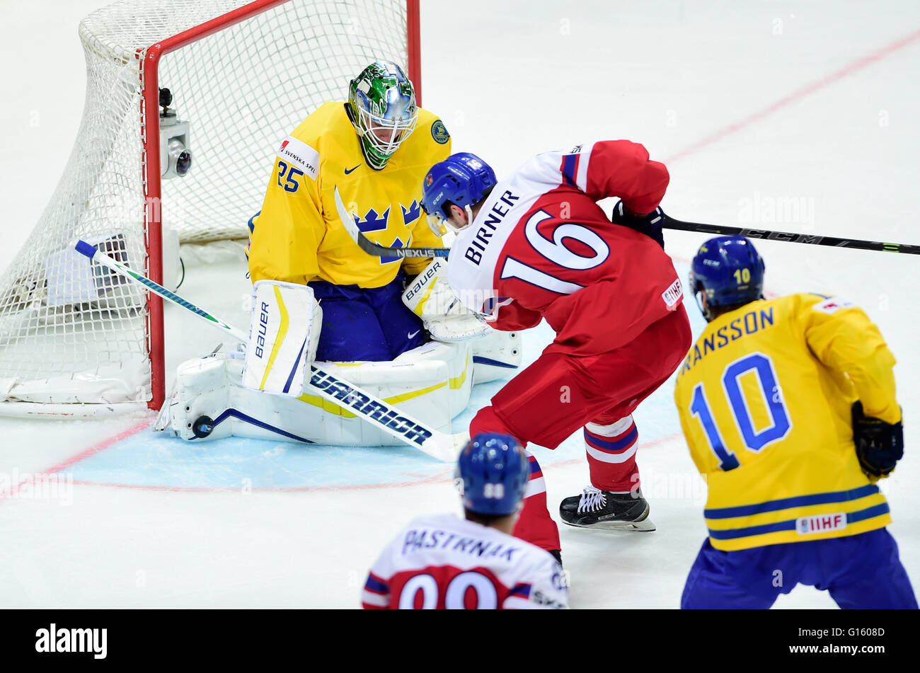 Moscow, Russian Federation. 09th May, 2016. From left: goalkeeper Jacob ...