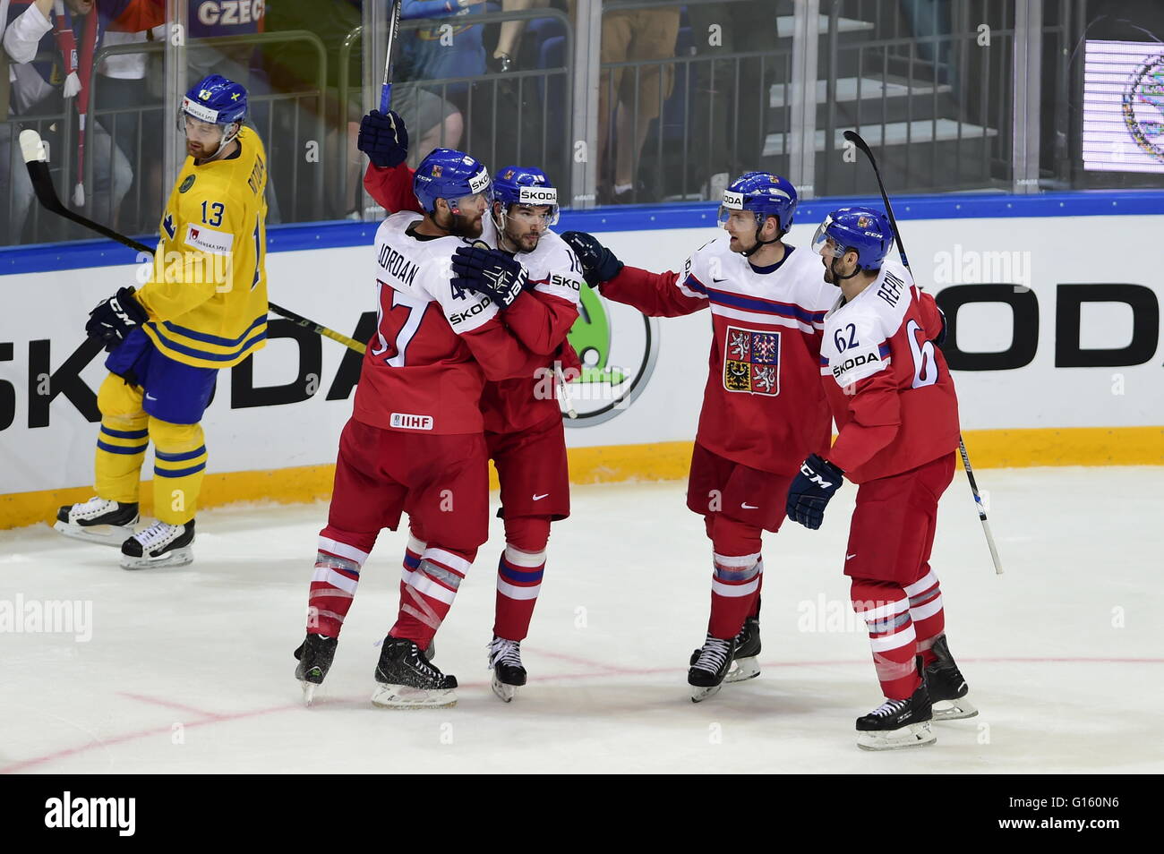 Moscow, Russian Federation. 09th May, 2016. Michal Birner (centre, CZE ...