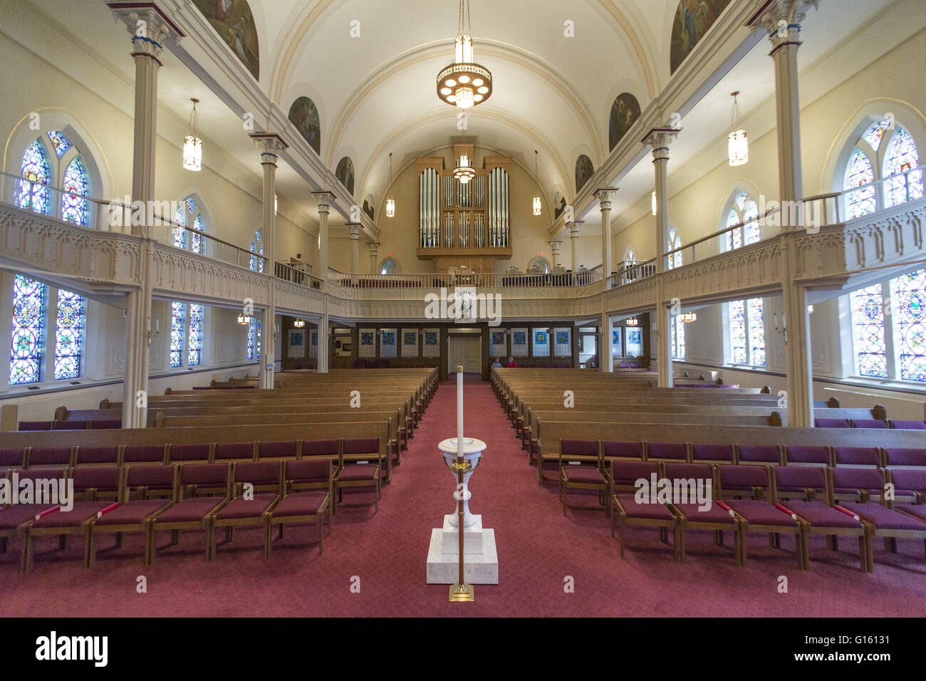 Moline, Iowa, USA. 5th May, 2016. First Lutheran church in Moline, has ...