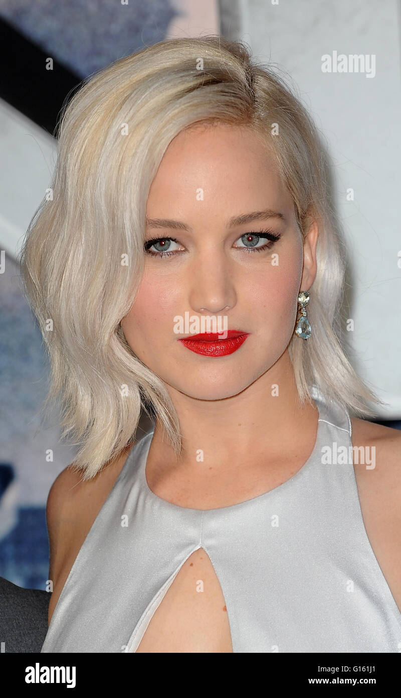 London, UK. 9th May, 2016. Jennifer Lawrence attends a Global Fan ...