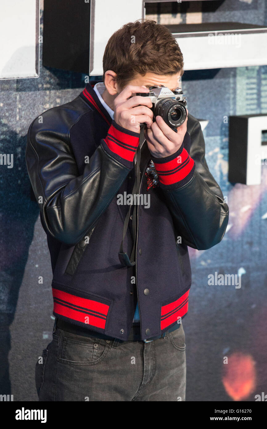 London, UK. 9 May 2016. Actor Tye Sheridan (Scott Summers/Cyclops ...