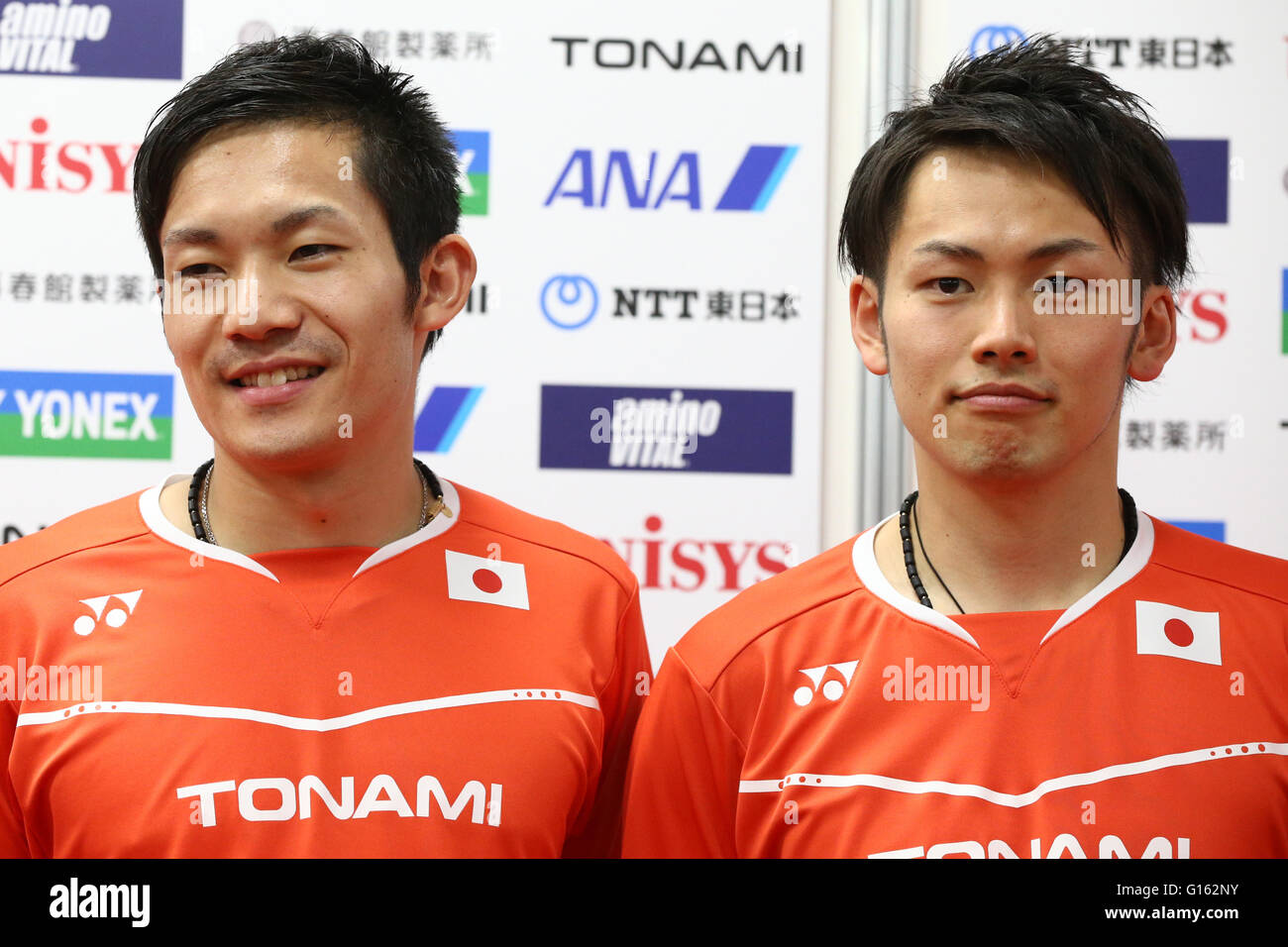 Ajinomoto National Training Center, Tokyo, Japan. 9th May, 2016. (L-R ...