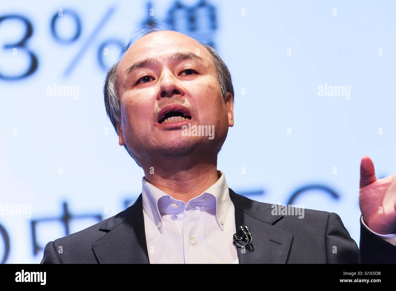 Tokyo, Japan. 10th May, 2016. SoftBank Chairman and CEO Masayoshi Son ...