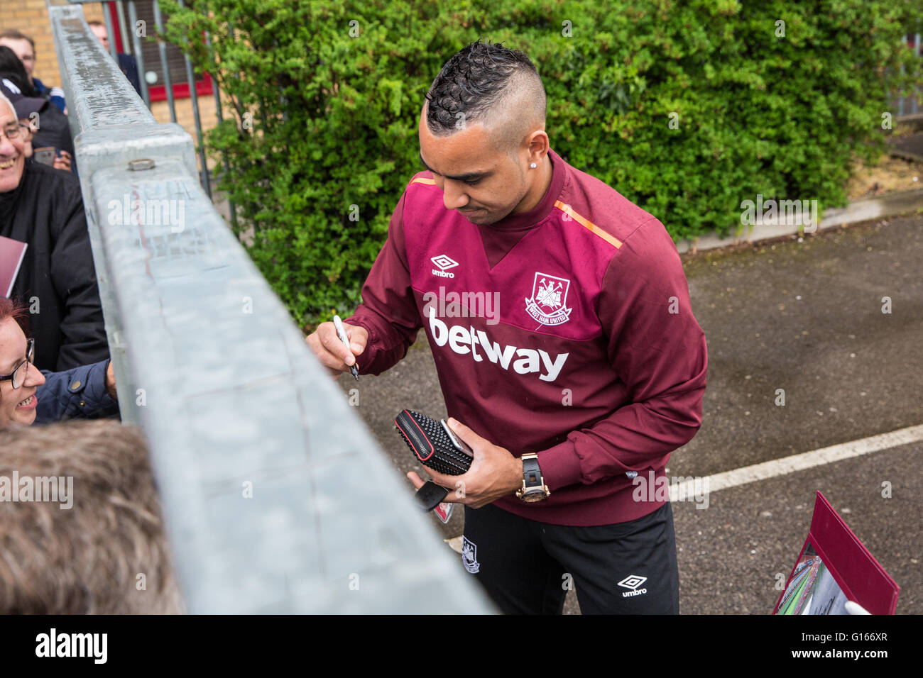 London, UK. 10th May, 2016. West Ham's star player, Dimitri Payet ...