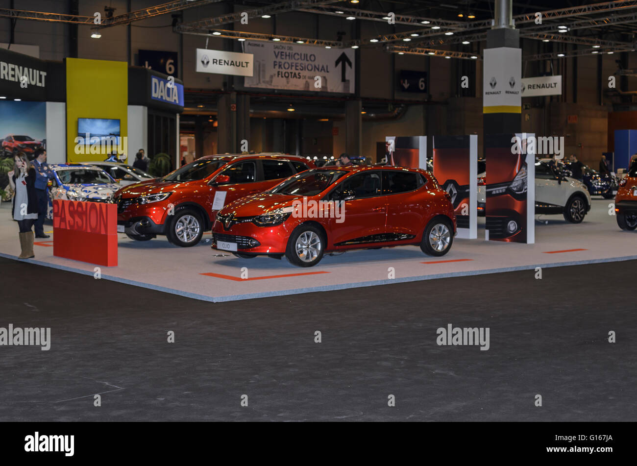 Madrid, Spain, 10th May 2016. An orange cars view in the Inauguration ...
