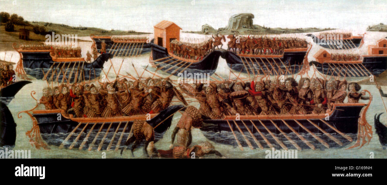 Battle of actium painting hi-res stock photography and images - Alamy