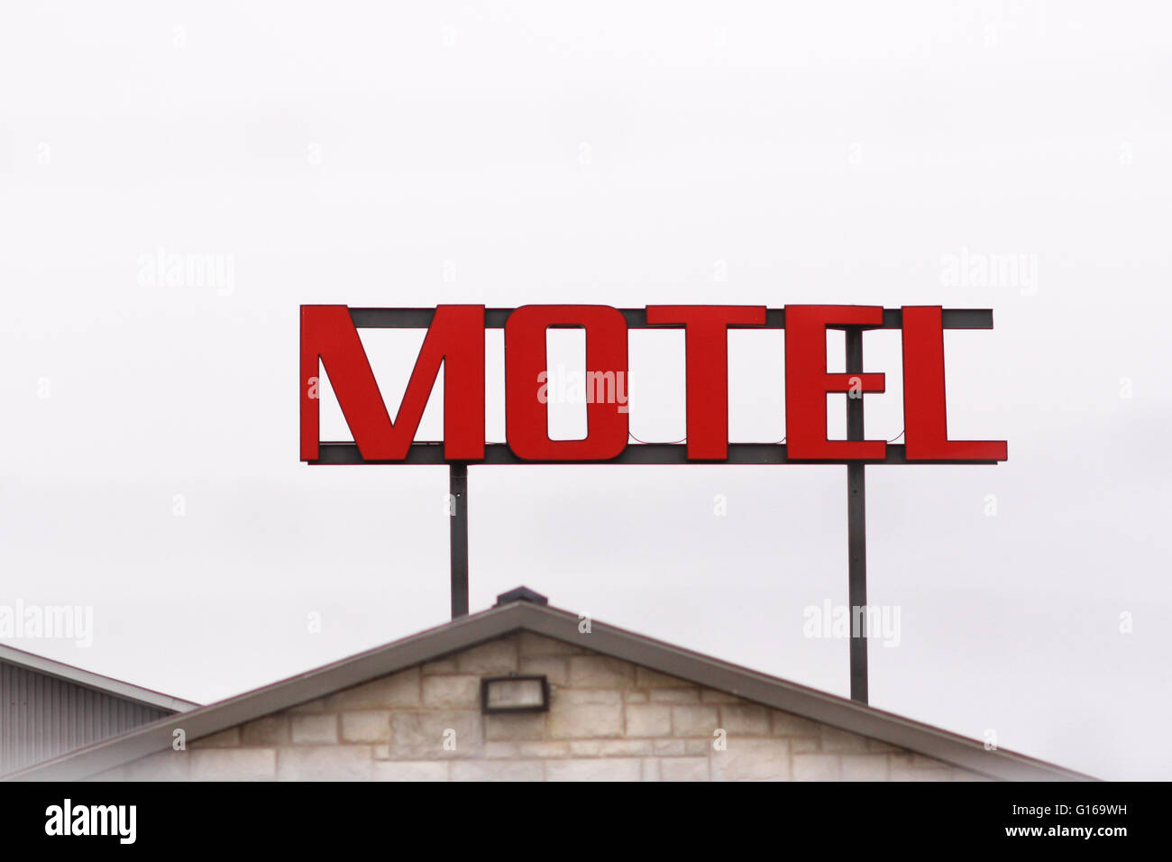 A red motel sign Stock Photo - Alamy