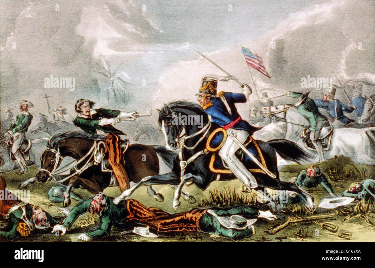 Pursuit mexicans u s dragoons under hi-res stock photography and images ...