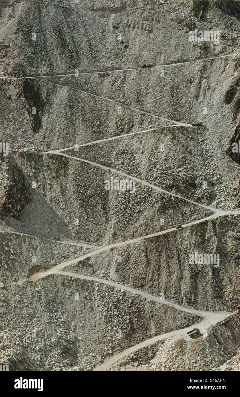 Carrara Marble Quarry, 20th Century. Carrara has been linked with the ...