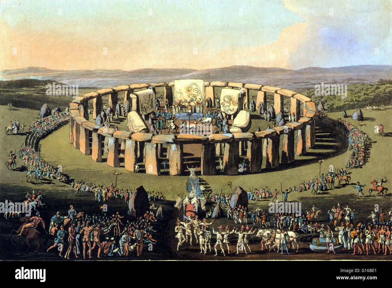 Captioned: "The Grand Conventional Festival of the Britons, from The ...