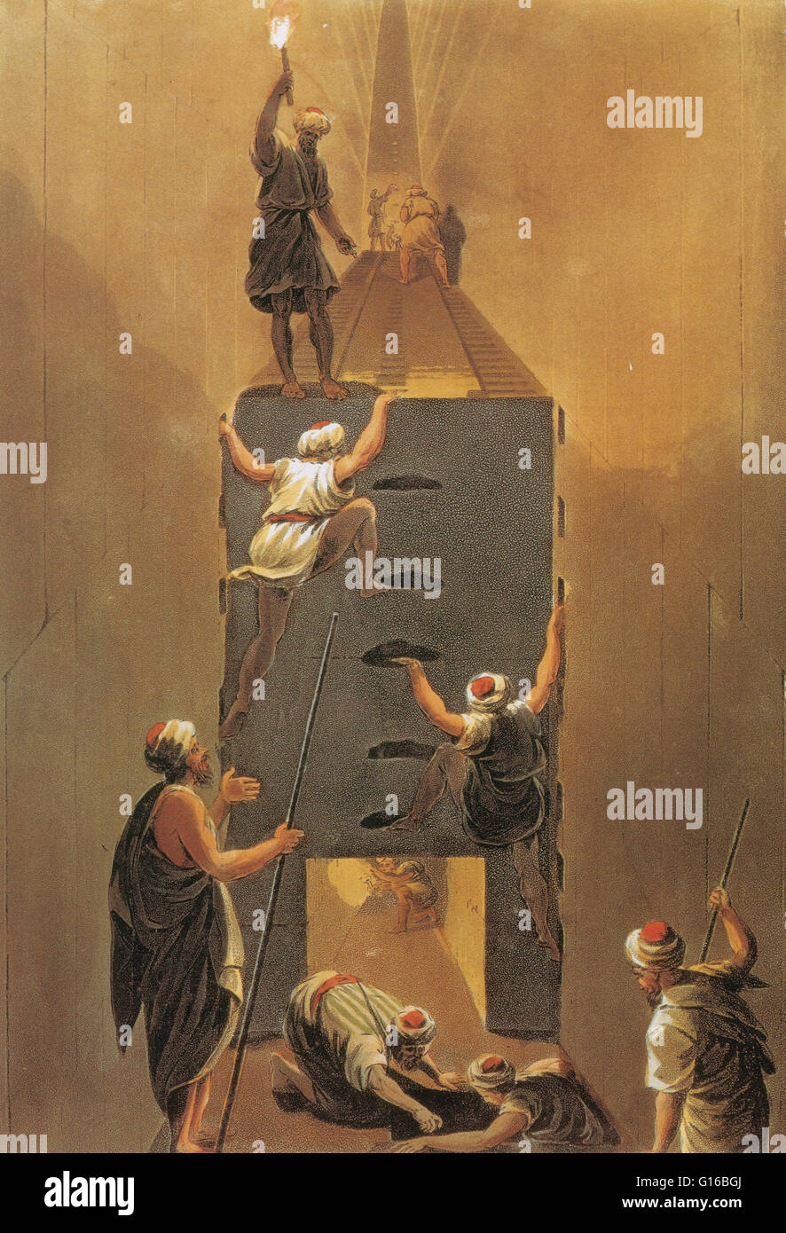 Pyramid khufu chamber drawings hi-res stock photography and images - Alamy