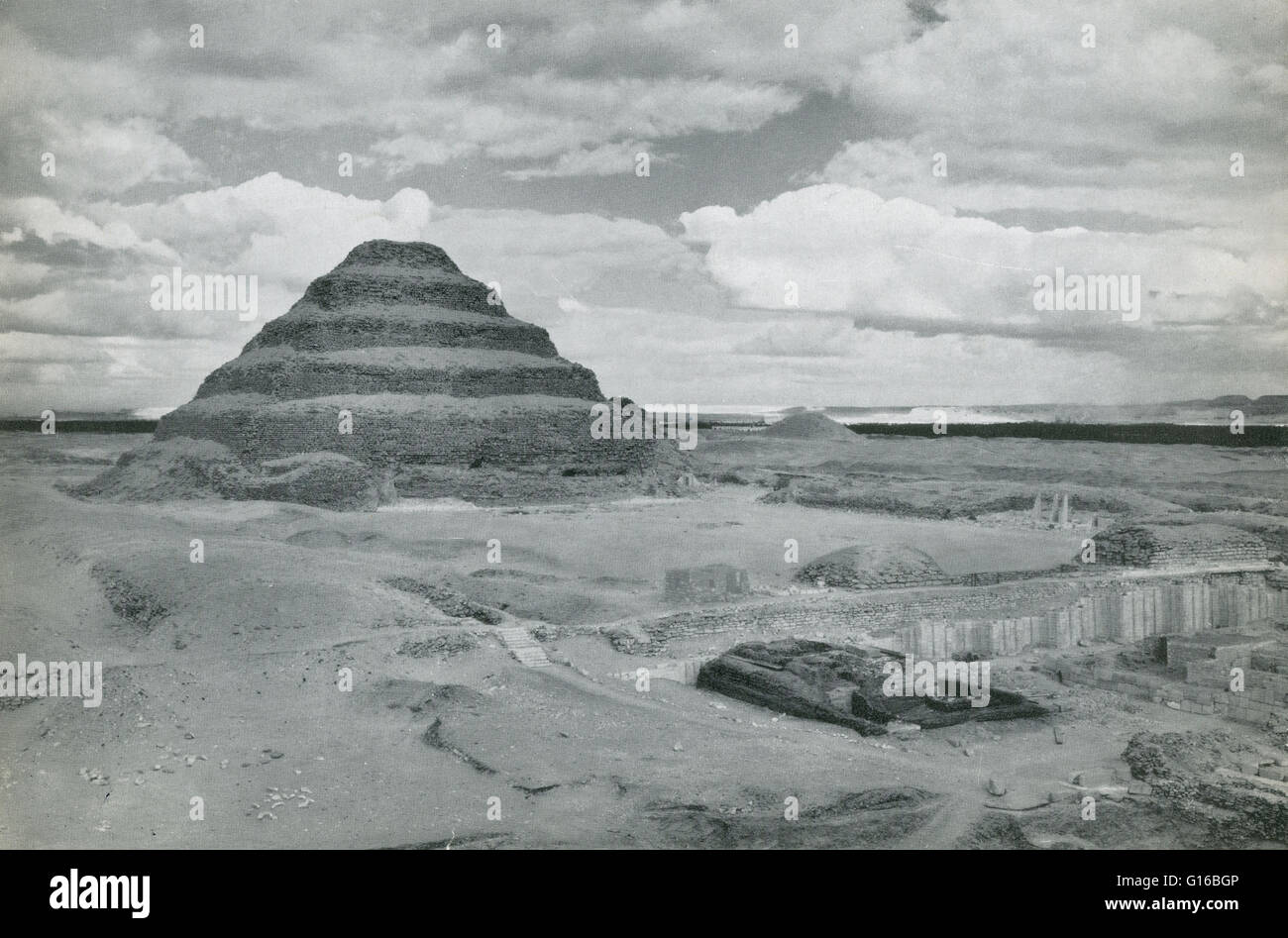 The Pyramid of Djoser (or Zoser), or step pyramid (kbhw-ntrw in ...