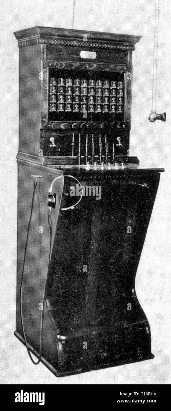 A telephone switchboard is a telecommunications system used in the ...