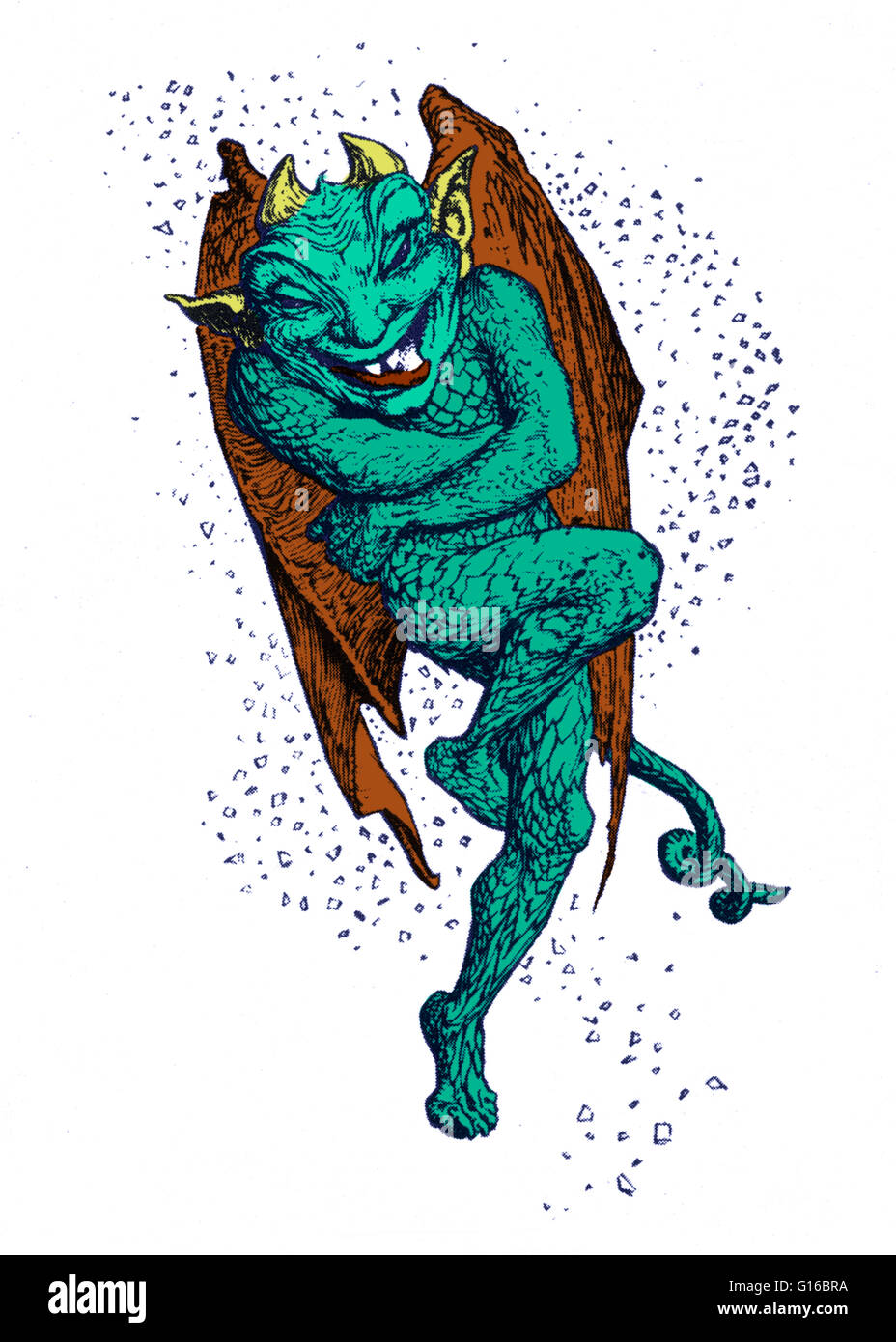 Color enhnced illustration of a Hobgoblin by Henry J Ford. Hobglobin is ...