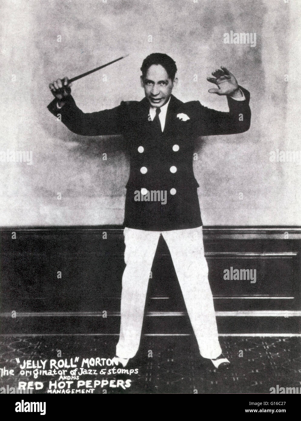 Undated promotional photograph of Morton. Ferdinand Joseph LaMothe ...