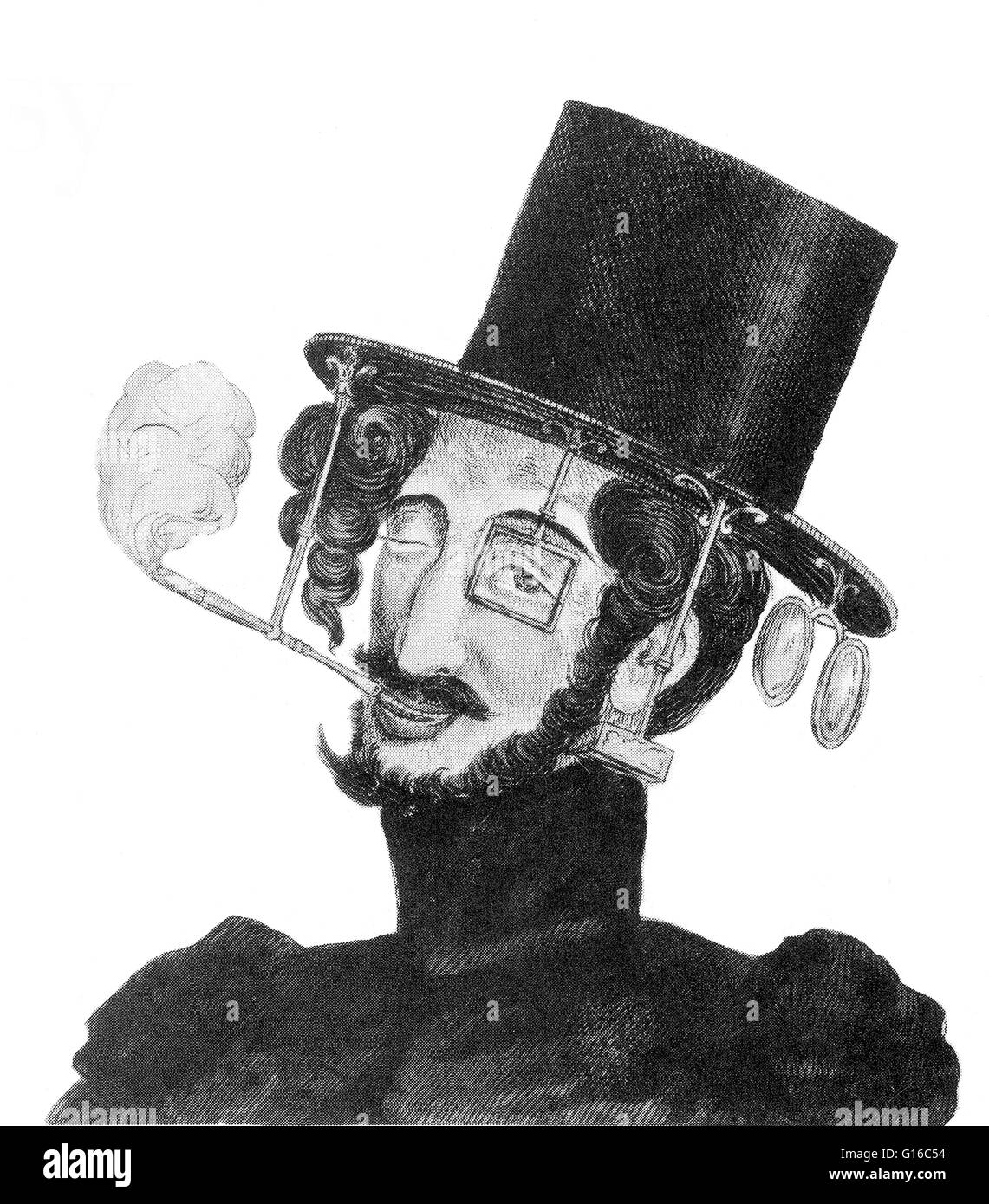 Monocle and top hat hi-res stock photography and images - Alamy