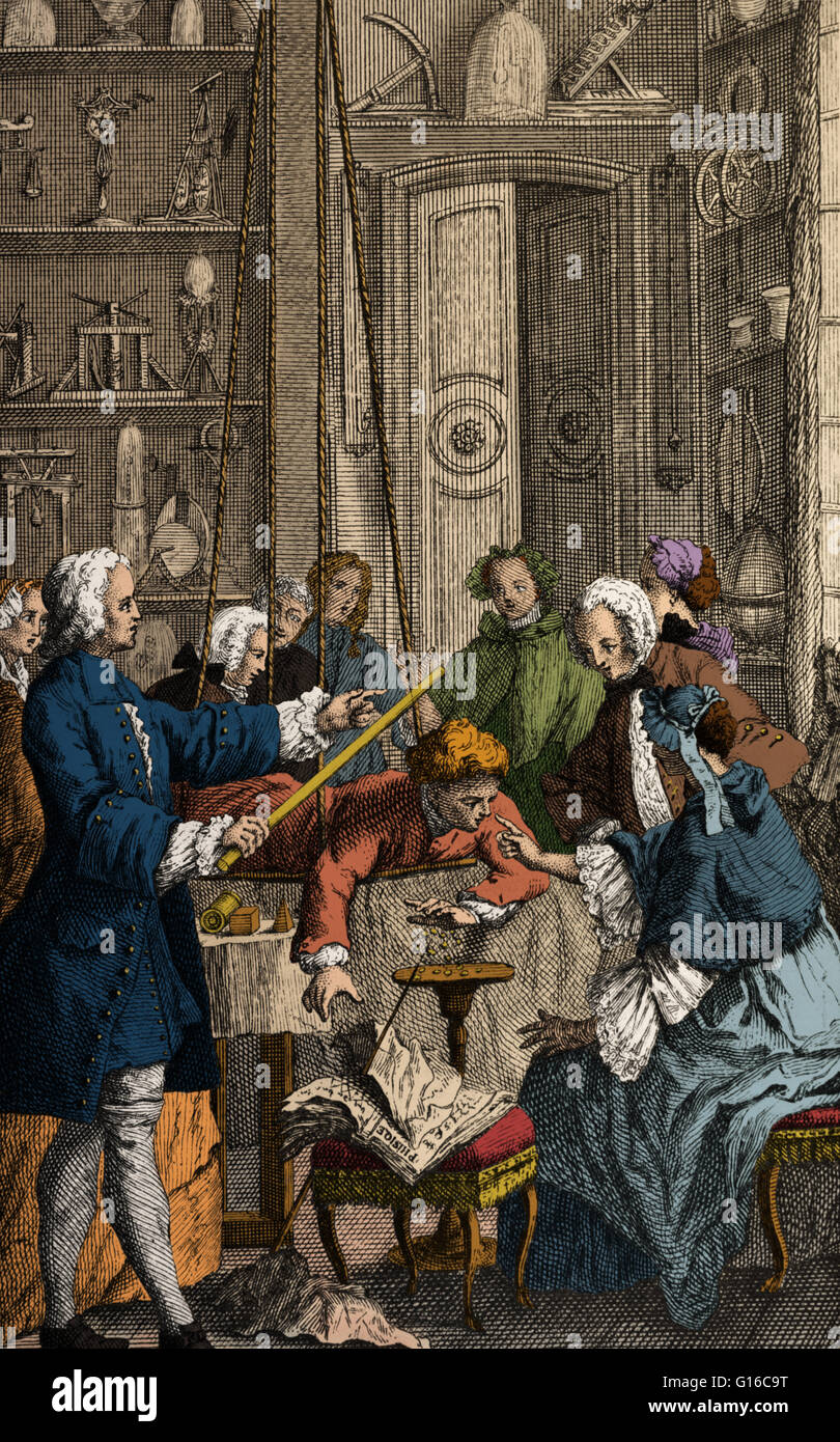 Nollet instructing his students about electricity. Jean-Antoine Nollet ...