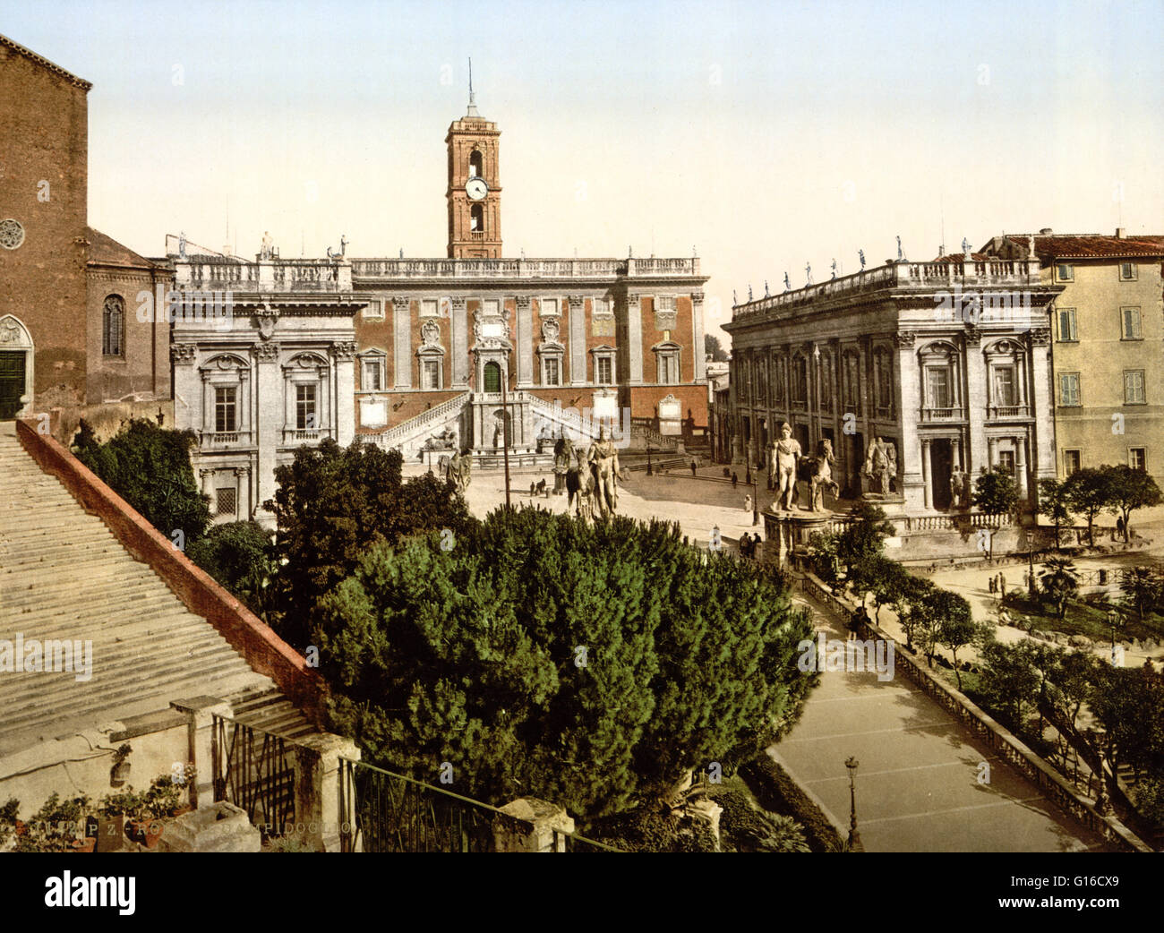 The Capitoline Hill, between the Forum and the Campus Martius, is one ...