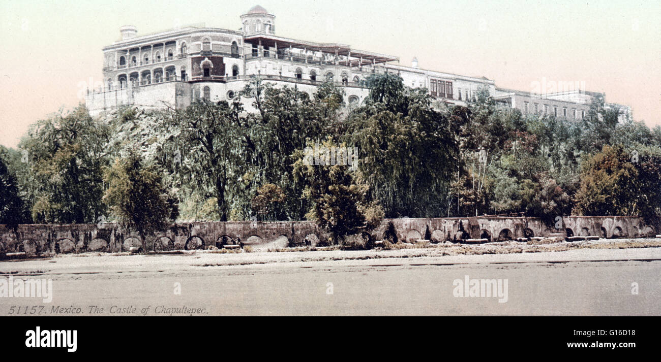 Chapultepec Castle (Castillo de Chapultepec) is located on top of ...