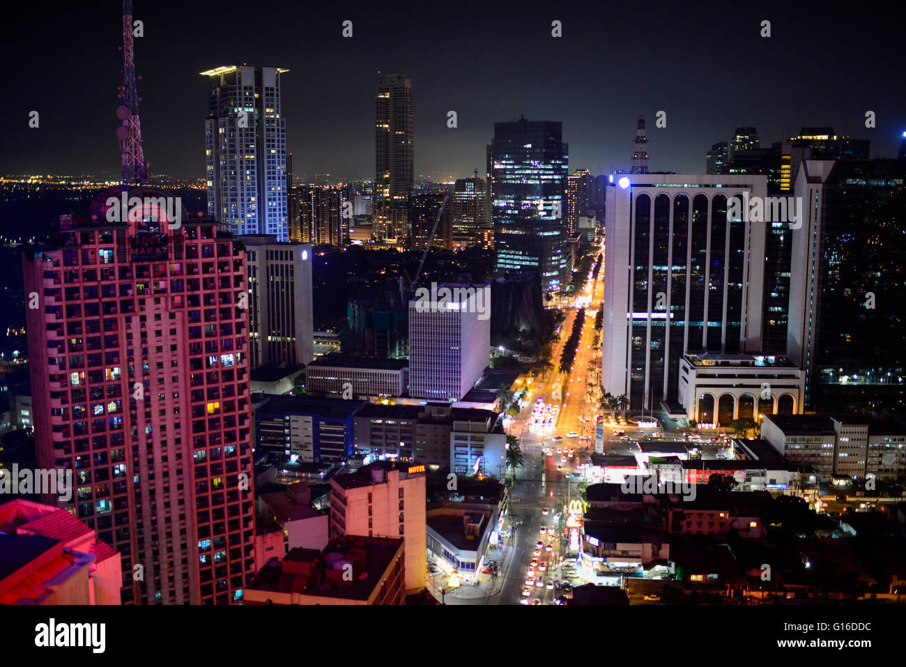 PHILIPPINES, Manila, suburban Makati, high buildings / PHILIPPINEN ...