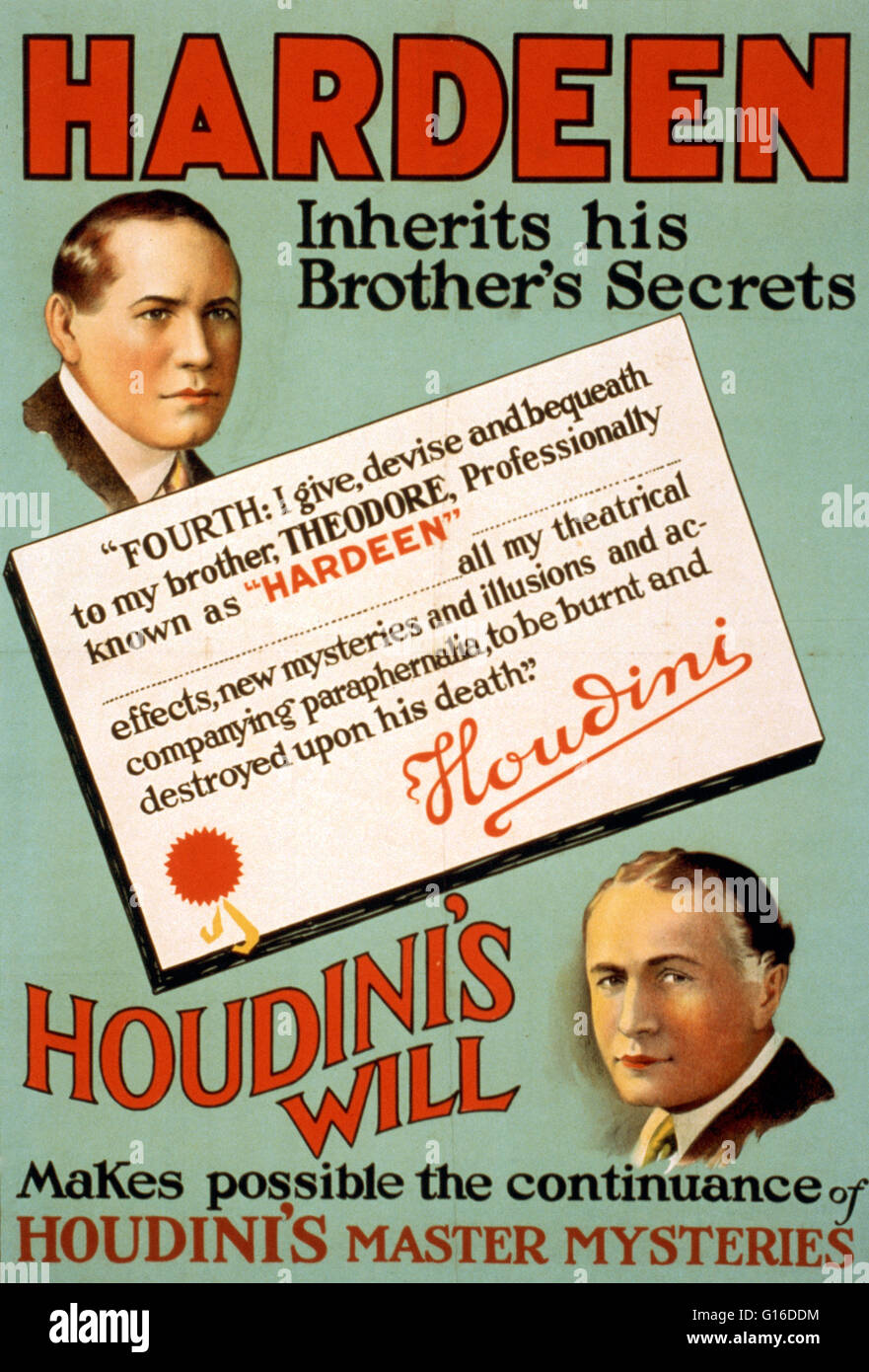 Hardeen hi-res stock photography and images - Alamy