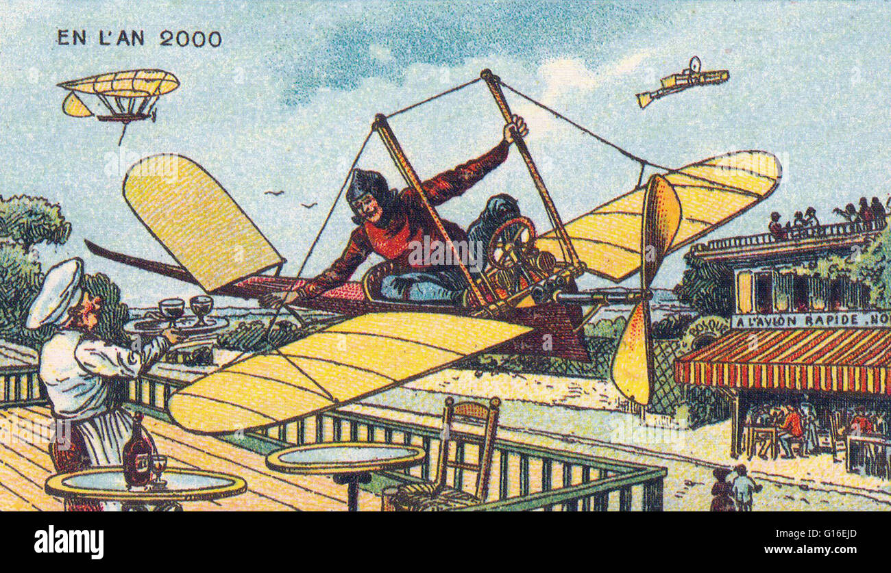 France in the Year 2000 (XXI century) a series of futuristic pictures ...