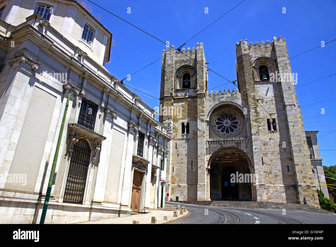 Cathedral Santa Maria Maior de Lisboa (also known as Se de Lisboa). The ...