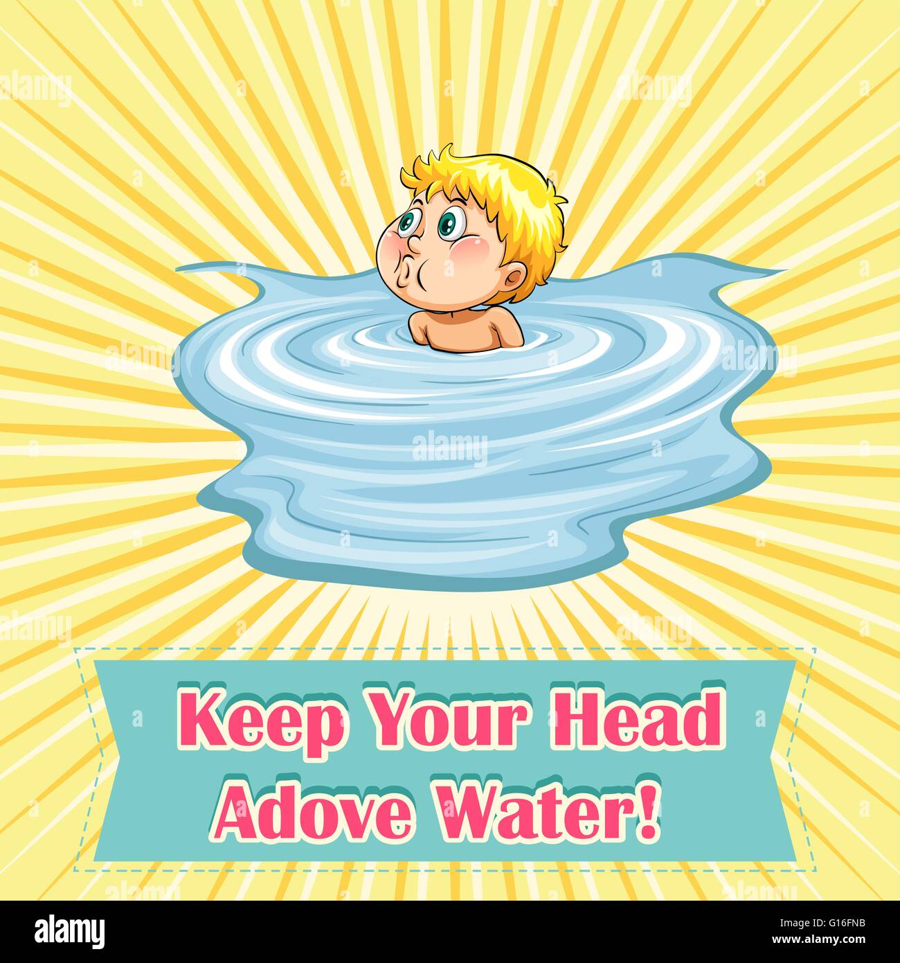 Keep his head Stock Vector Images - Alamy