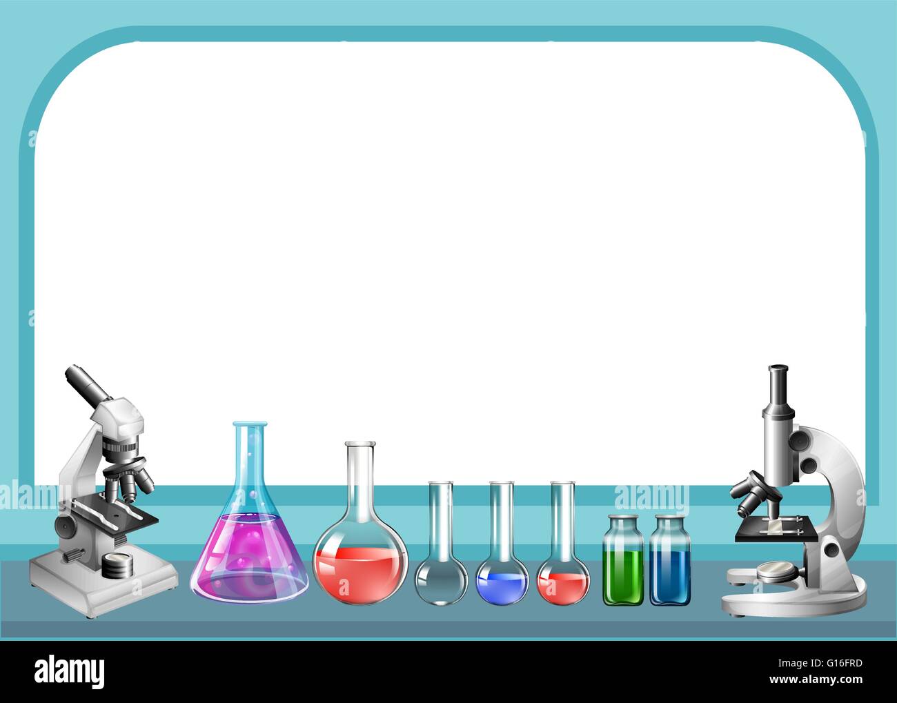 Science tool and frame illustration Stock Vector Image & Art - Alamy