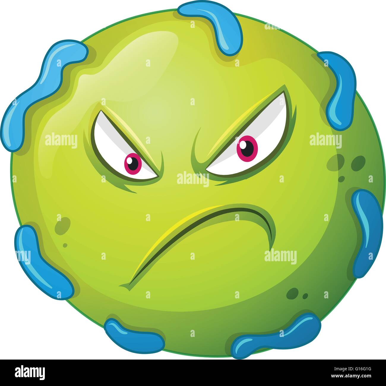 Bacteria angry face illustration hi-res stock photography and images ...