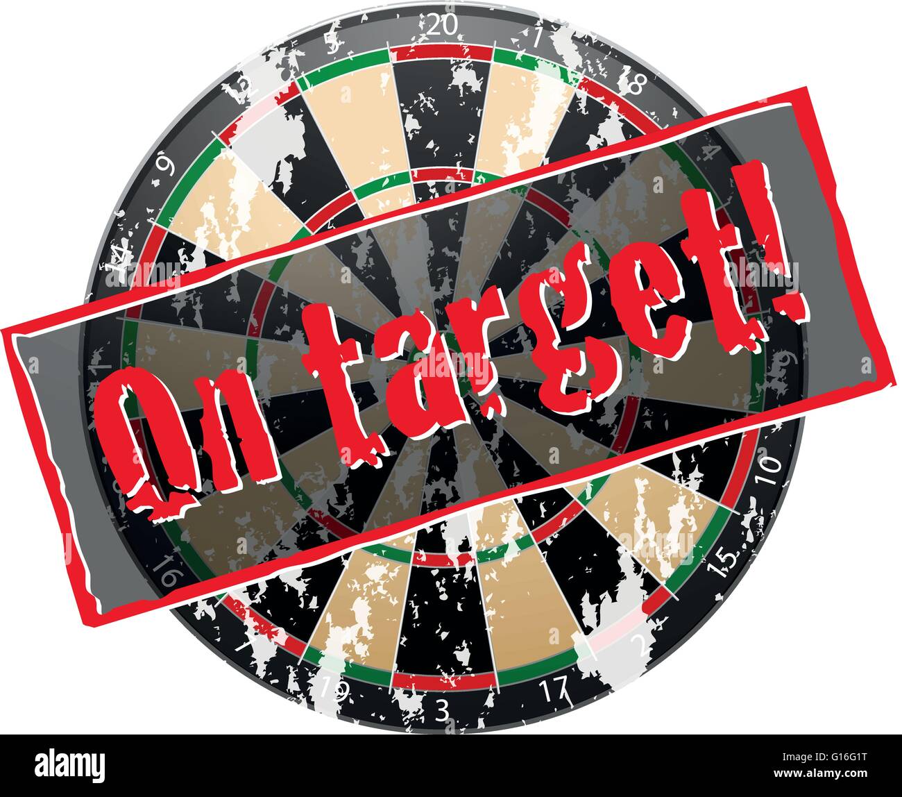 Old target with scratches illustration Stock Vector Image & Art - Alamy