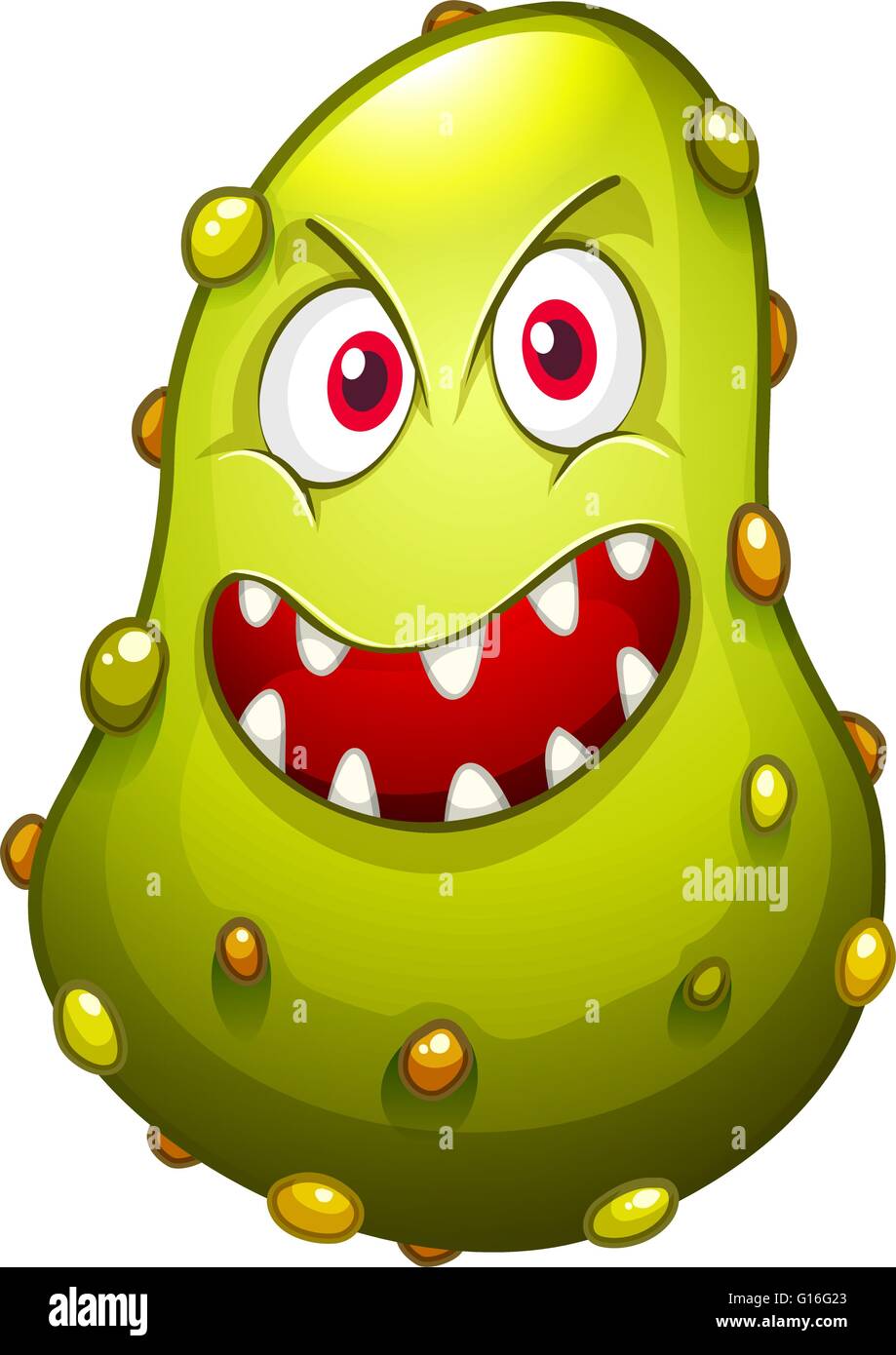 Evil Germ Cartoon