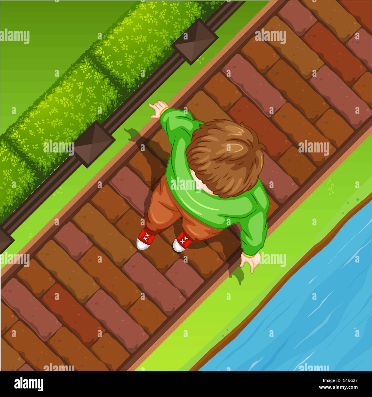 View park walking path Stock Vector Images - Alamy