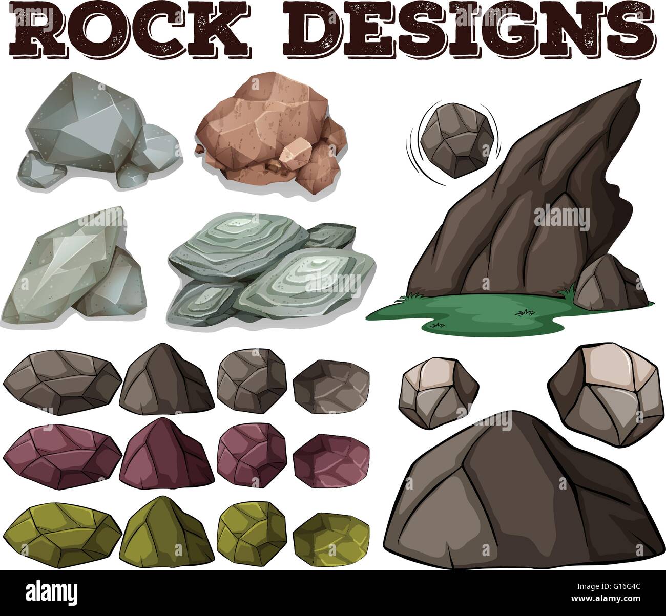 Rock designs hi-res stock photography and images - Alamy