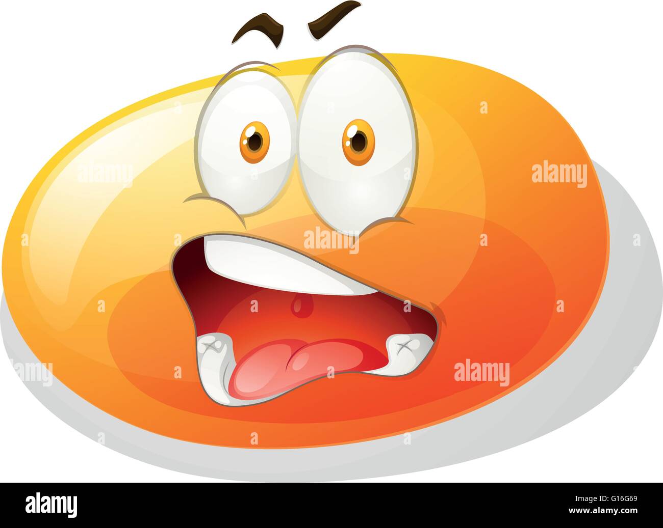 Jelly bean with shocking face illustration Stock Vector Image & Art - Alamy