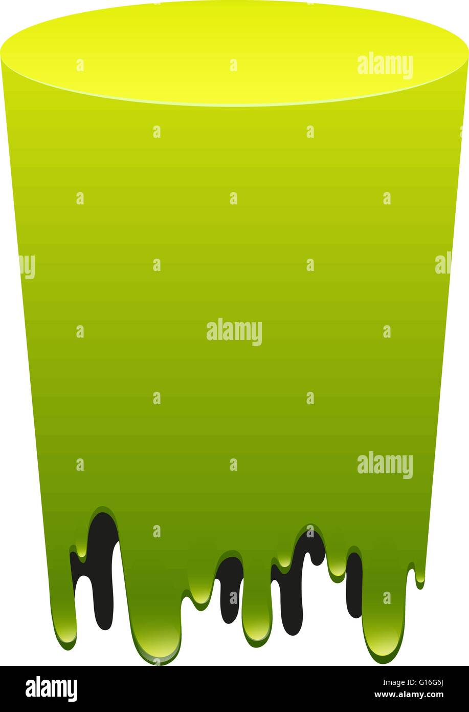 Green color melting down illustration Stock Vector Image & Art - Alamy