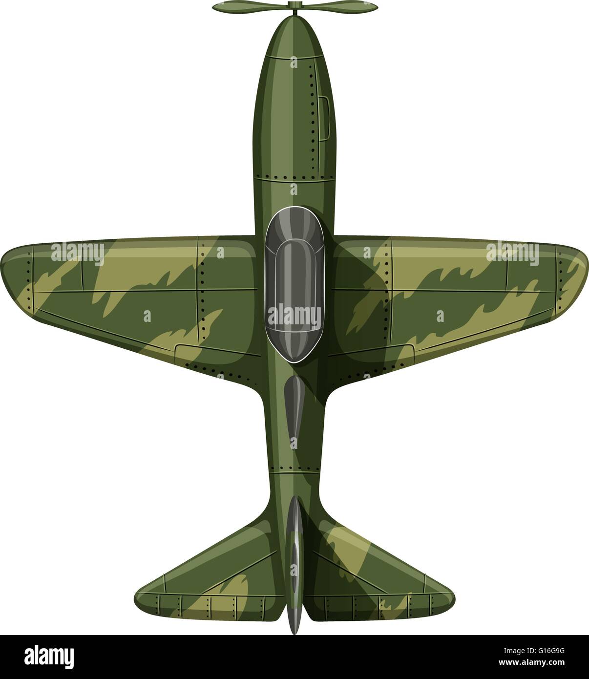 Airforce plane in green illustration Stock Vector Image & Art - Alamy
