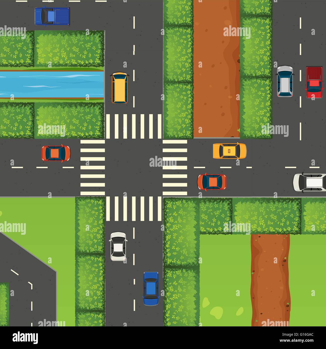 Cars on the road illustration Stock Vector Image & Art - Alamy