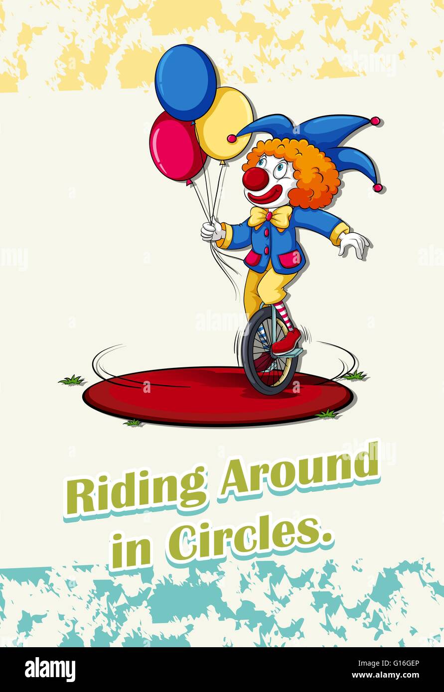 Riding around in circles illustration Stock Vector Image & Art - Alamy