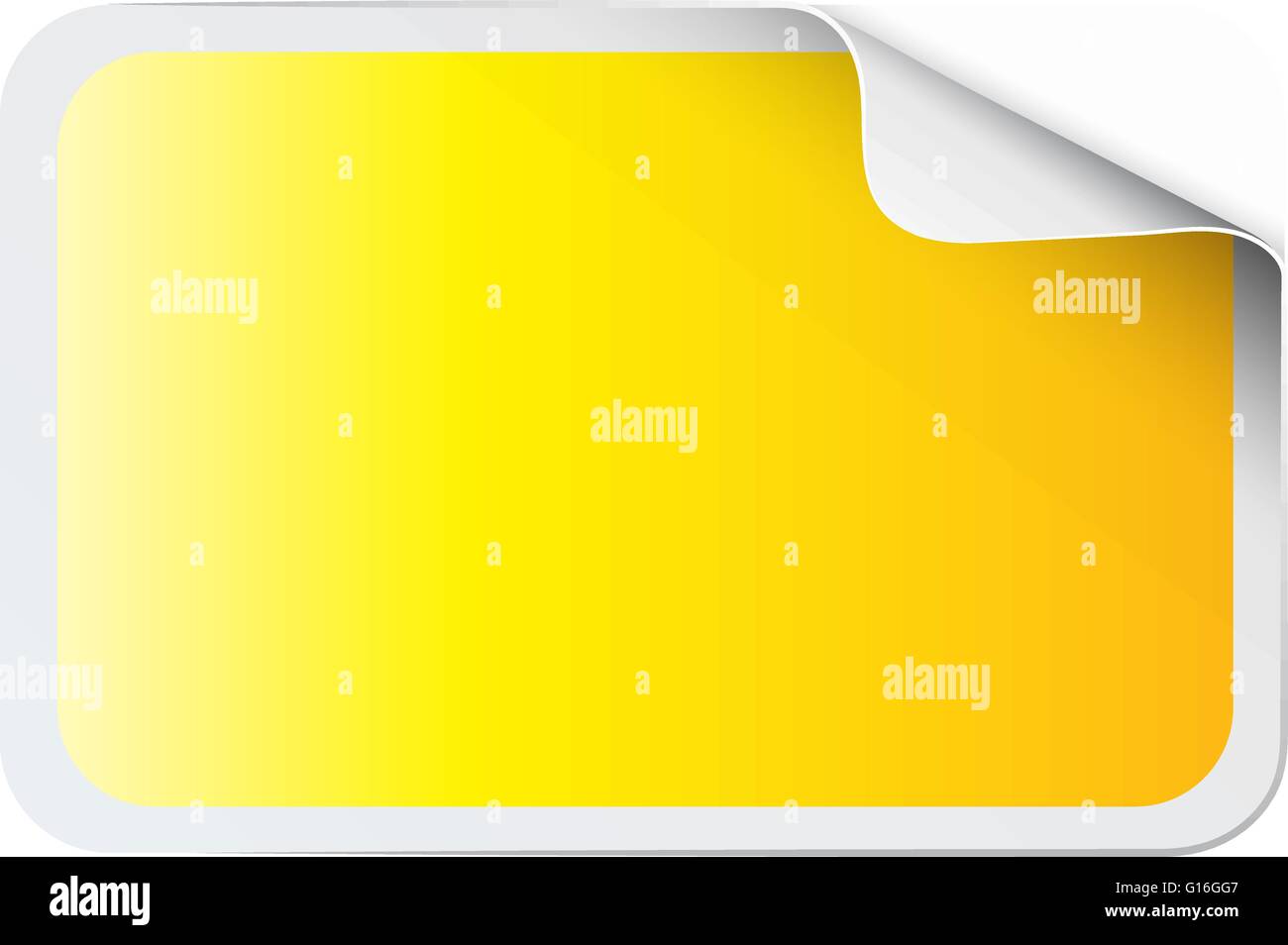 Square yellow sticker on white illustration Stock Vector Image & Art ...