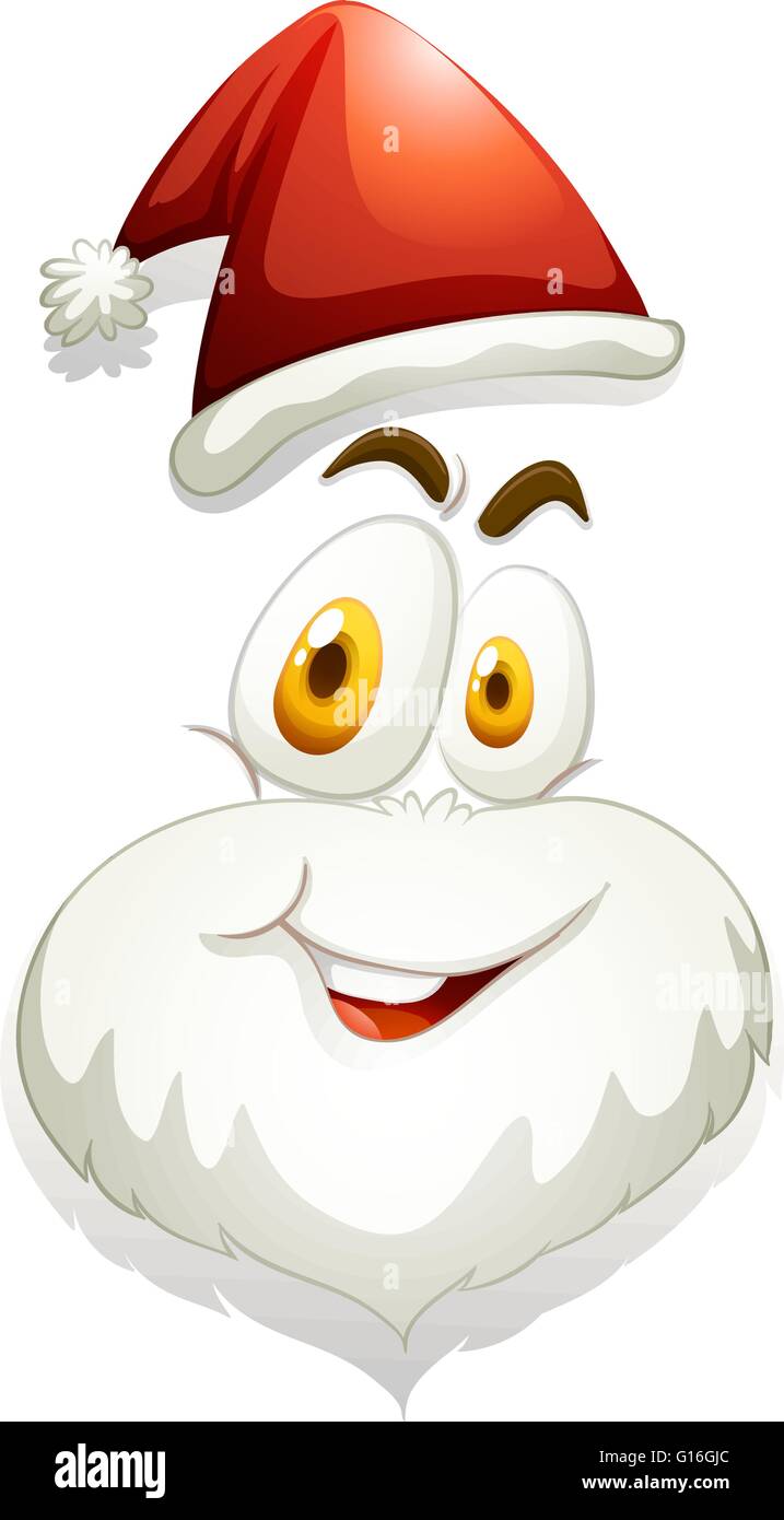 Happy face of Santa illustration Stock Vector Image & Art - Alamy