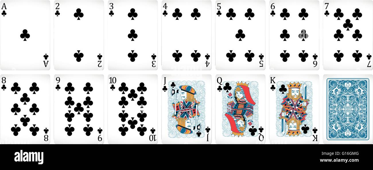Queen of clubs Stock Vector Images - Alamy