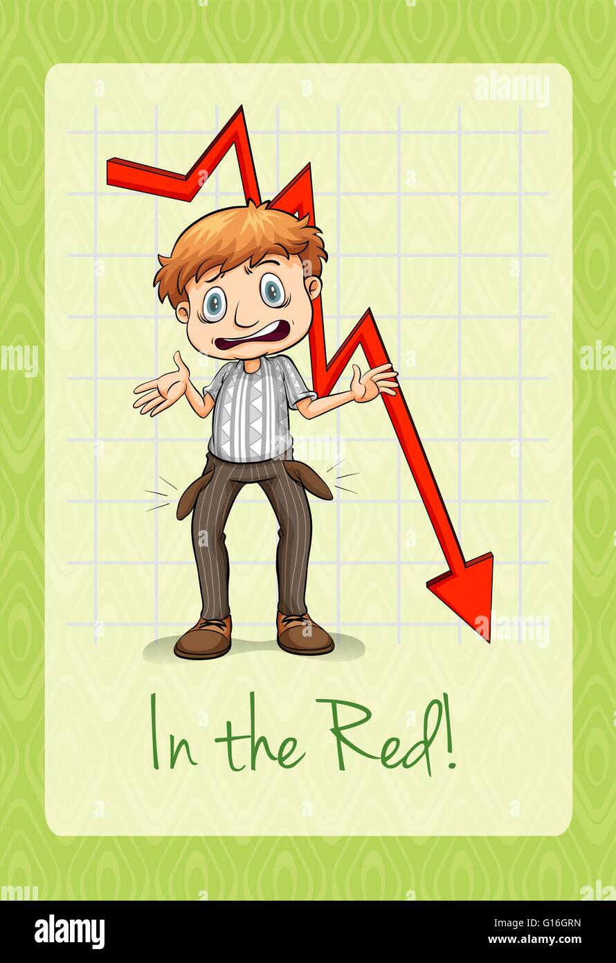 Man standing with empty pockets illustration Stock Vector Image & Art ...