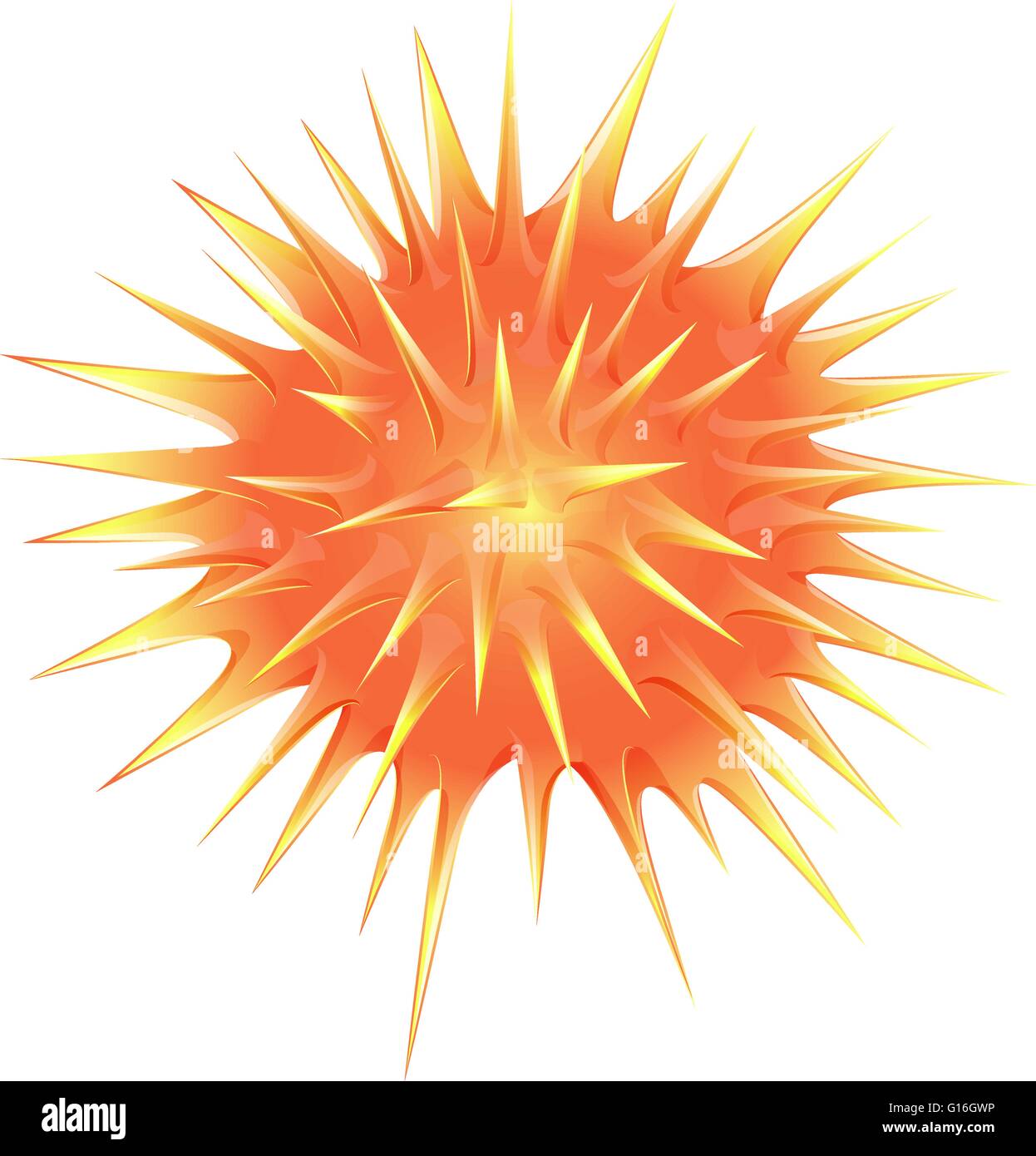 Orange spike Stock Vector Images - Alamy