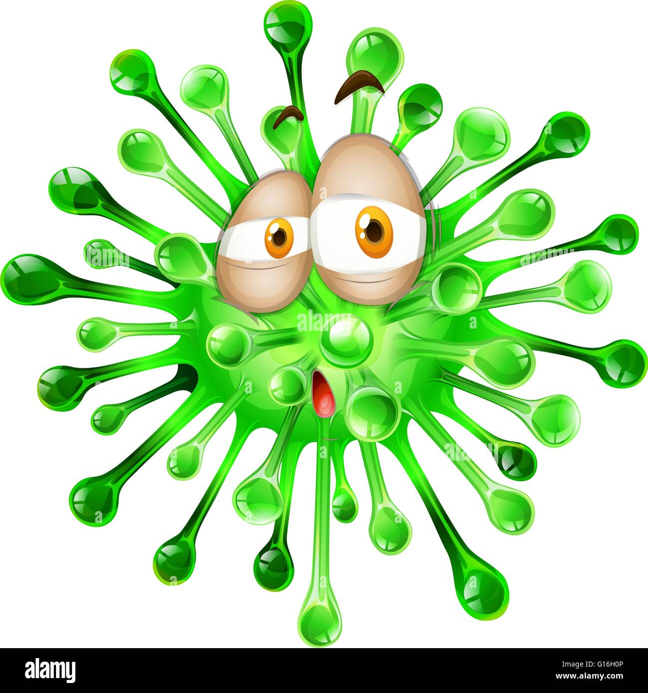 Green sad form on white illustration Stock Vector Image & Art - Alamy