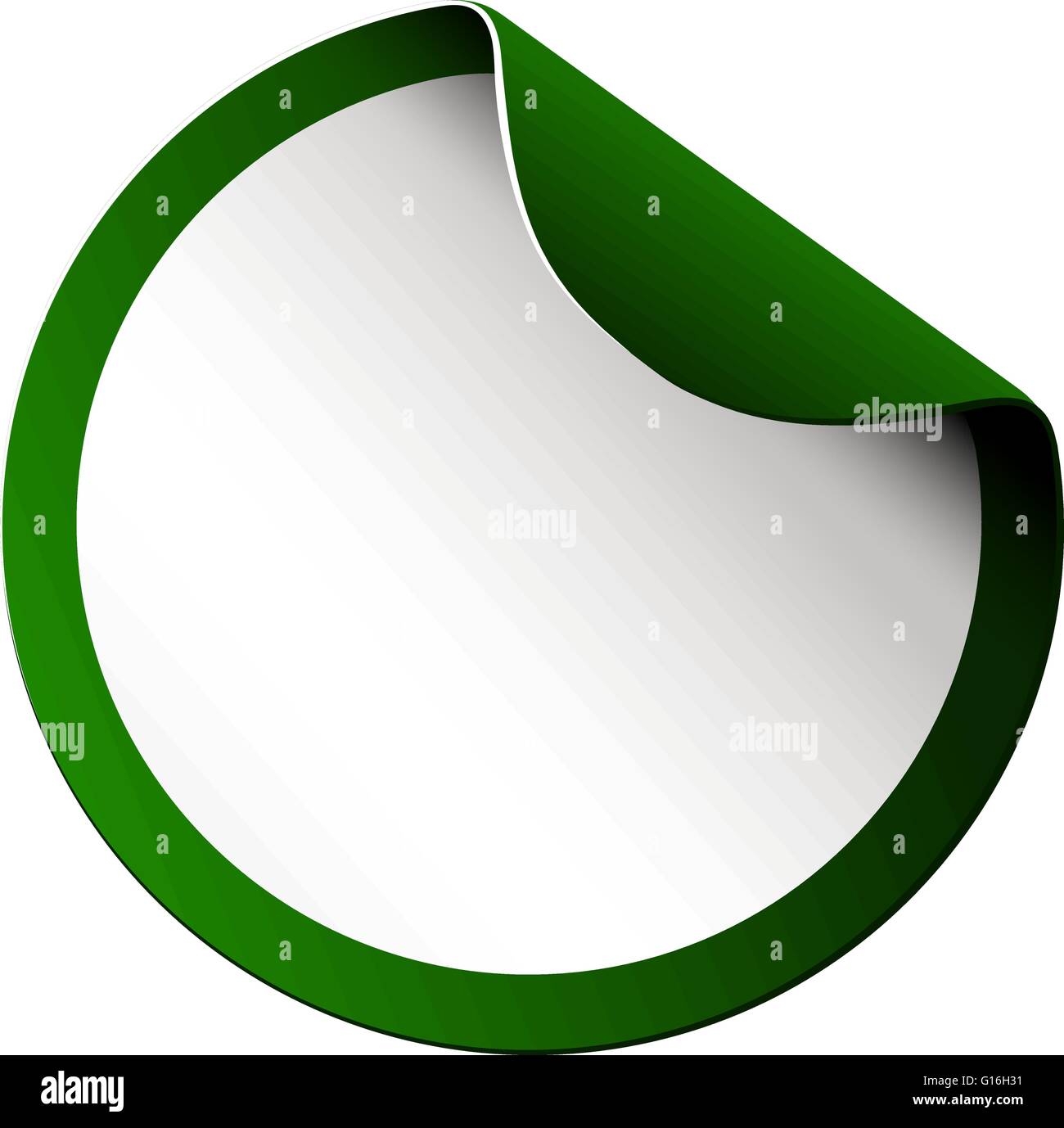 Green circle border sticker illustration Stock Vector Image & Art - Alamy